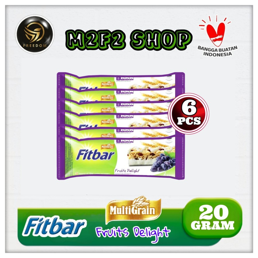 Jual Fitbar Multigrain Bar With Raisins | Fruits Delight - 20 gr ...