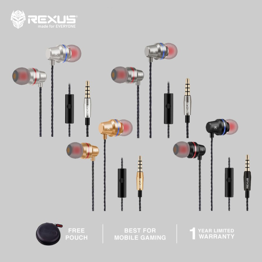 Jual Rexus S500i - Gaming Earphone | Shopee Indonesia