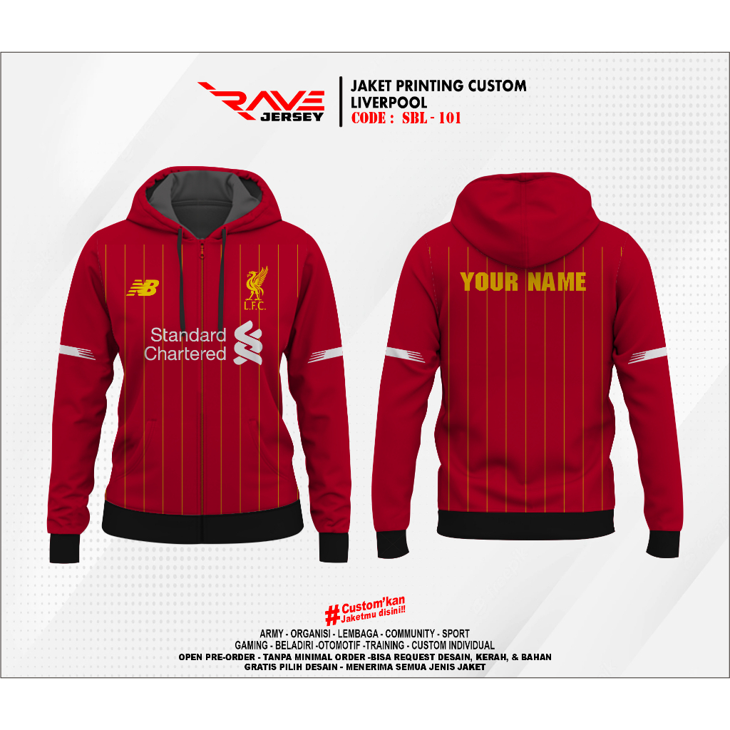 Jual JAKET CLUB LIVERPOOL FULL PRINTING SUBLIM CUSTOM (DESAIN SUKA SUKA ...
