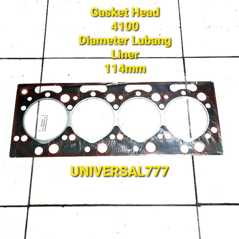 Jual 4100 114mm Gasket Packing Paking Cylinder Head Kop Dexel Deksel Mesin diesel 4 Silinder ...