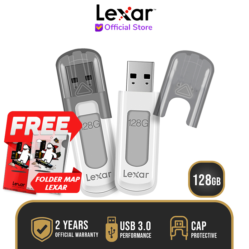 Jual Flash Disk / Flashdisk LEXAR JUMPDRIVE V100 128GB USB 3.0 Flash ...