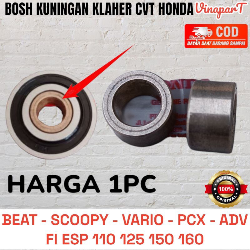 Jual bosh kuningan bak cvt honda beat vario scoopy bos cover bearing ...