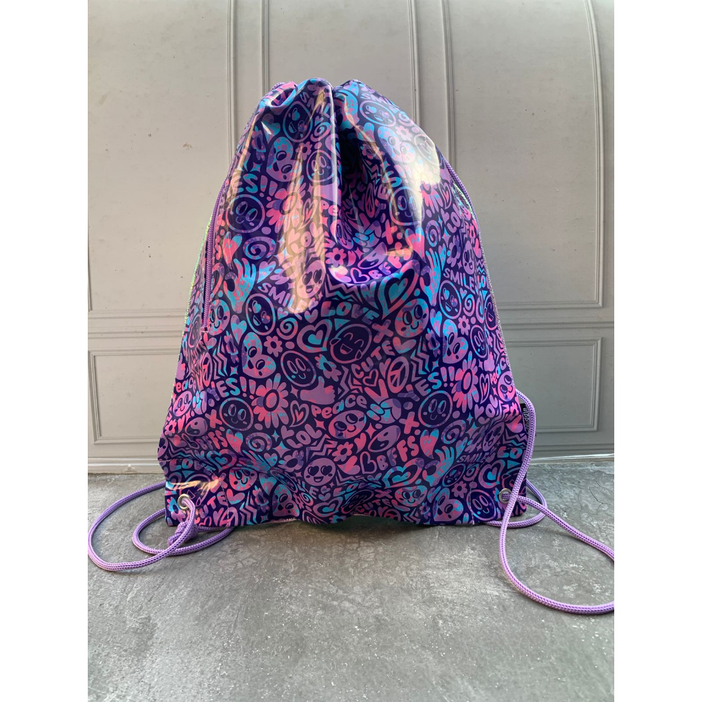 Jual SMIGGLE DRAWSTRING BAG VIVID LILAC - TAS SERUT SMIGGLE | Shopee ...