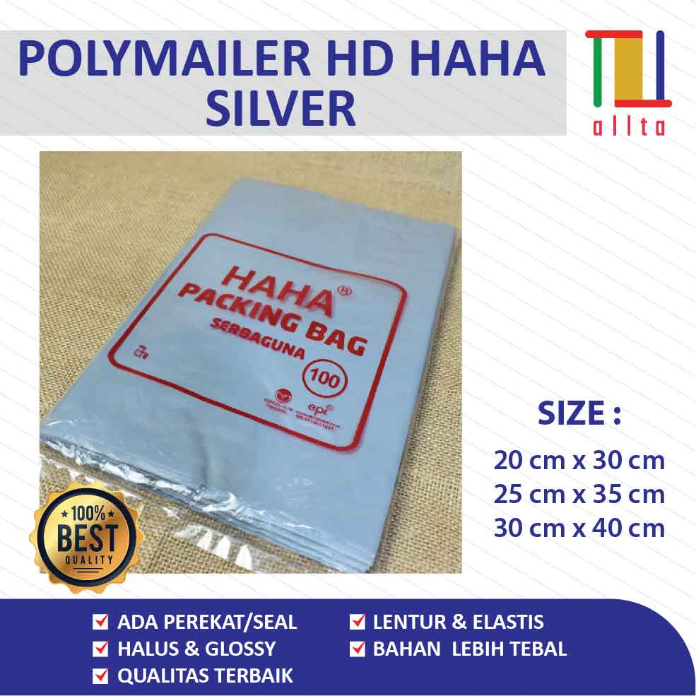 Jual Plastik Packing HD HAHA Tanpa Plong/Pon Oval 25X35 - 30MIC tanpa ...