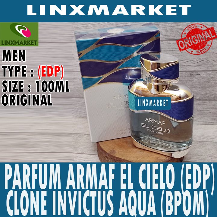 Jual ORIGINAL ARMAF EL CIELO POUR HOMME (EDP) 100ML DUPES INVICTUS AQUA ...