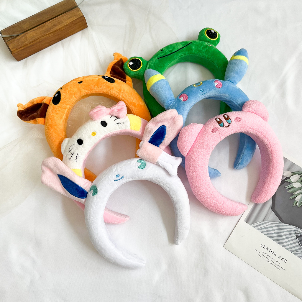 Jual BANDO FLUFFY HELLO KITTY KIRBY / HEADBAND BANDANA FACIAL RAMBUT ...