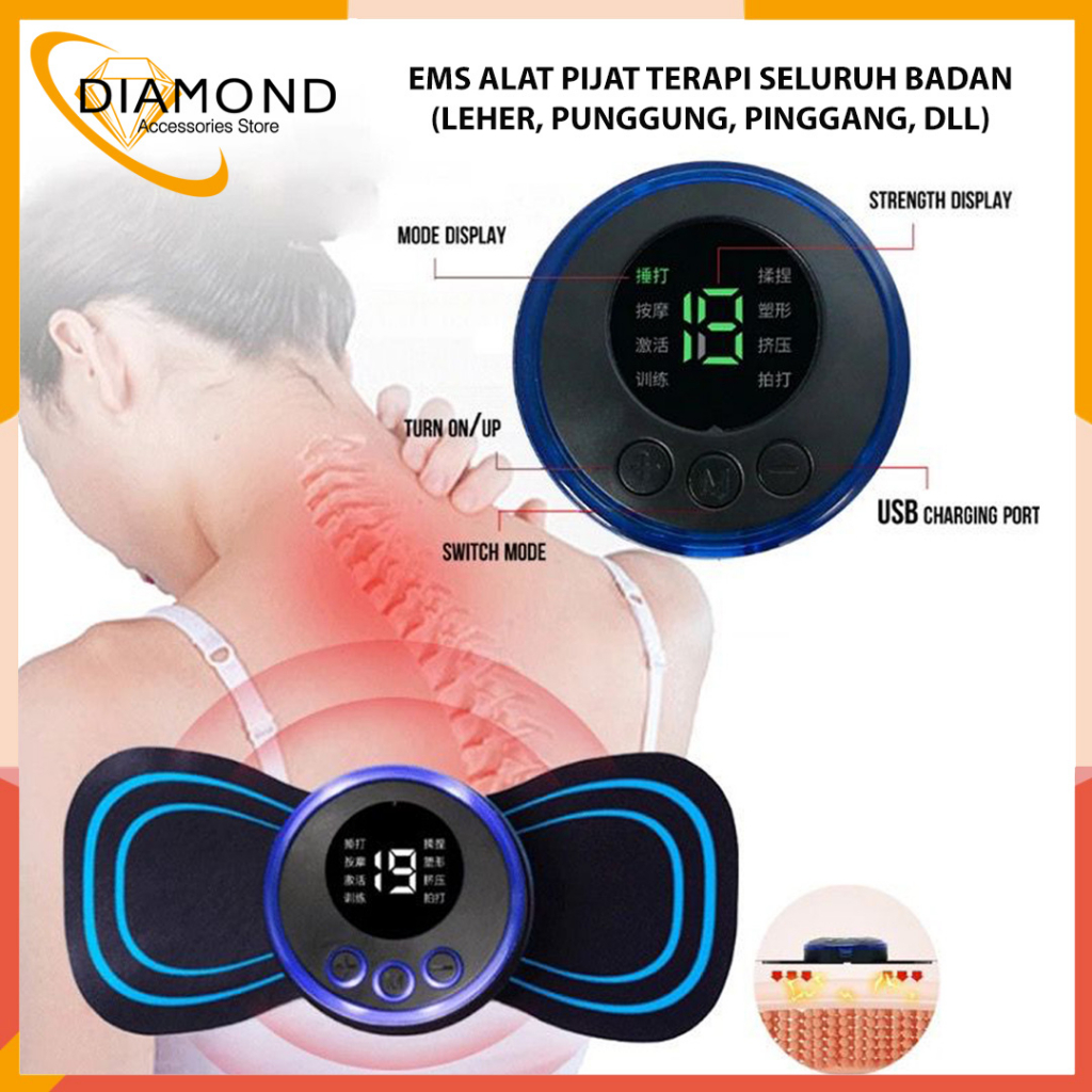 Jual EMS Mini Alat Pijat leher / Alat Pijat Punggung / Alat Terapi ...