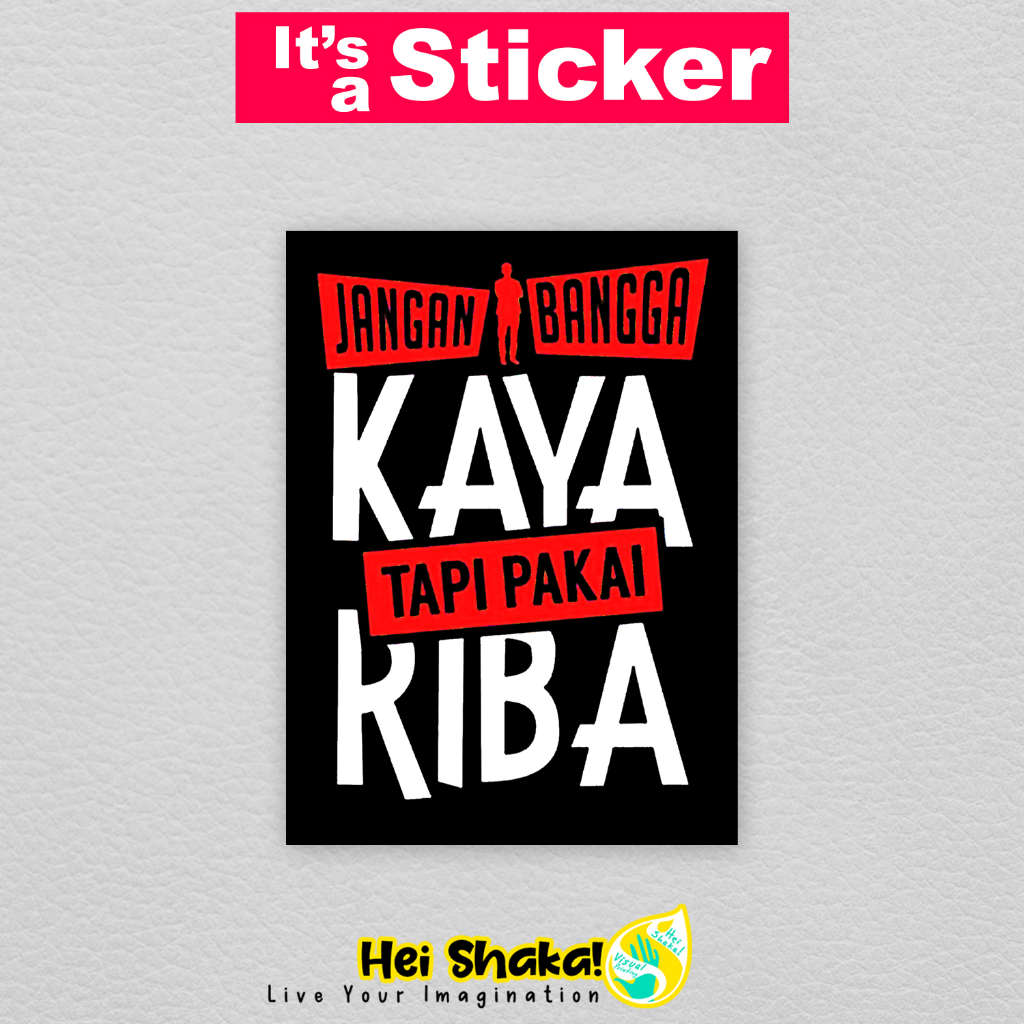 Jual Stiker Jangan Bangga Kaya Tapi Pakai Riba Sticker Kata Dakwah ...