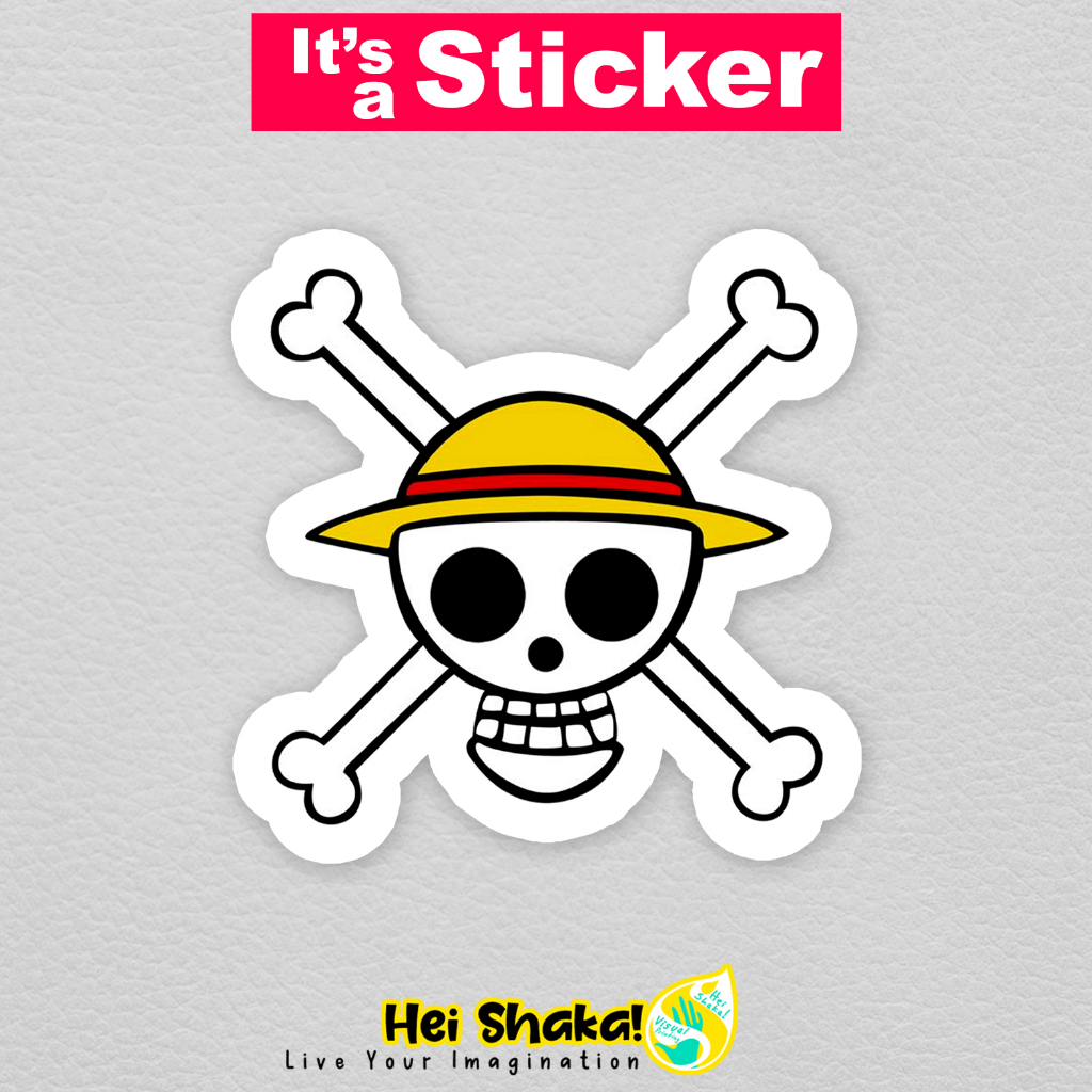 Jual Stiker ONE PIECE LUFFY JOYBOY FLAG Sticker Anime Manga Vinyl Anti ...