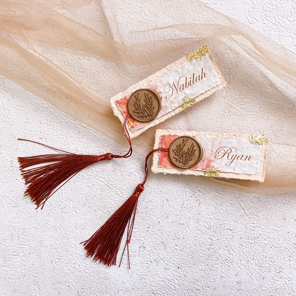 Jual Name Tag | Placement Card | Hang Tag Wedding Vows | Keepsake (Satu ...