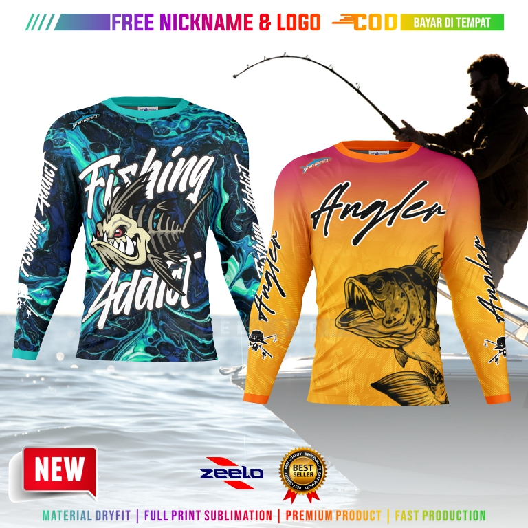 Jual JERSEY MANCING FISHING ANGLER FREE NICK NAME LOGO DAN SPONSOR ...
