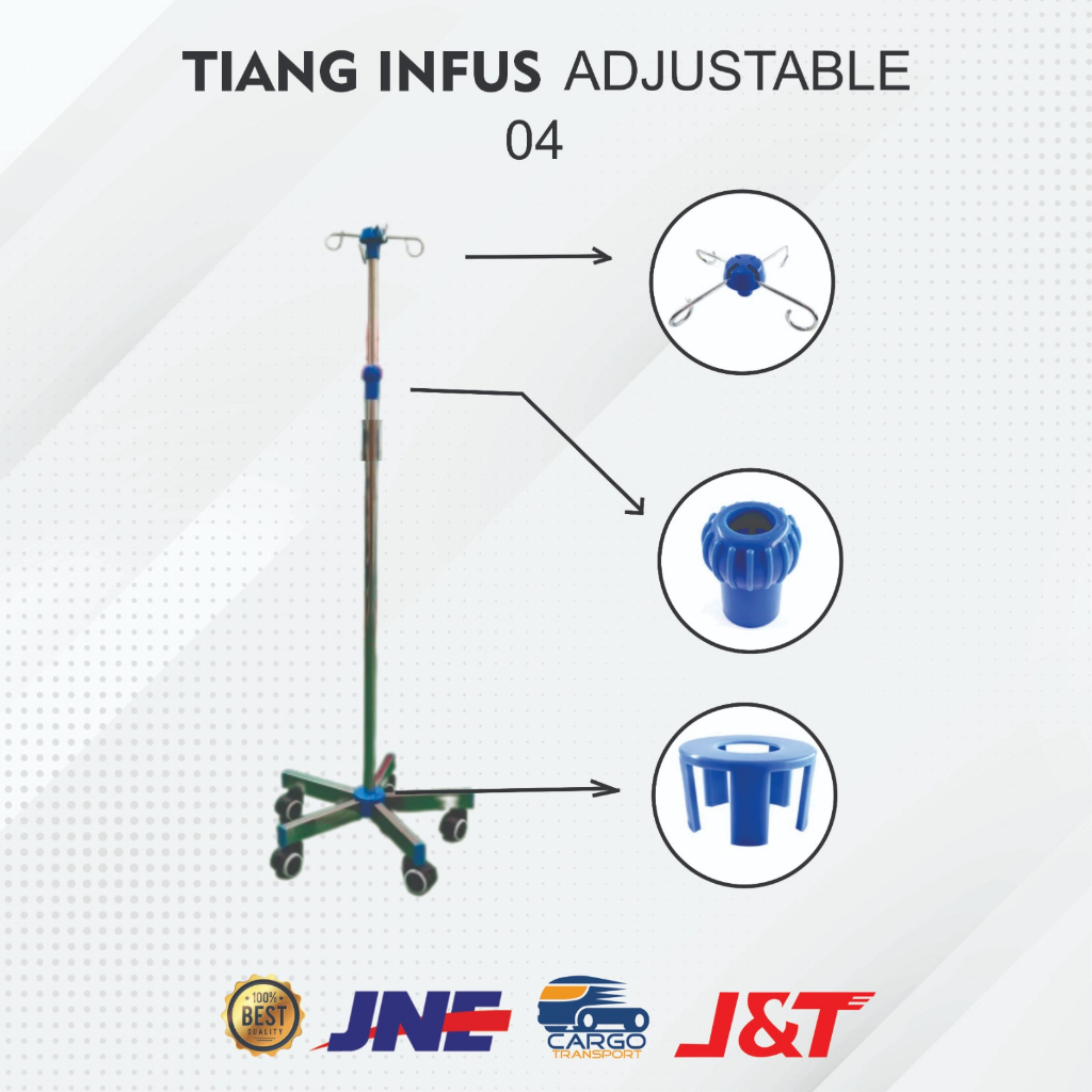 Jual Tiang Infus Roda Full Stainless Steel - Tiang infus Roda | Shopee ...