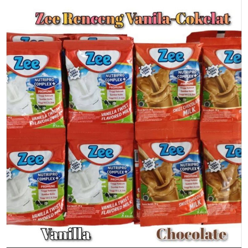 Jual Susu Zee Renceng 1 renceng 10 sachet | Shopee Indonesia