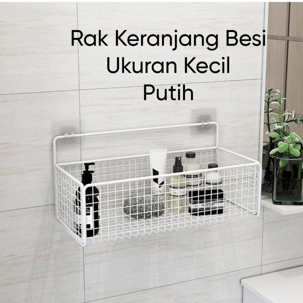 Jual Rak Gantung Kamar Mandi Tempel Keramik Rak Dapur Besi Keranjang Tempat Sabun Jaring ...