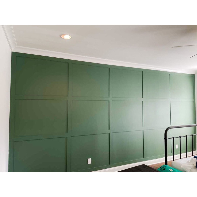 Jual Wall batten Papan HMR MDF Hijau Moulding Molding Dekor Kamar | Shopee Indonesia