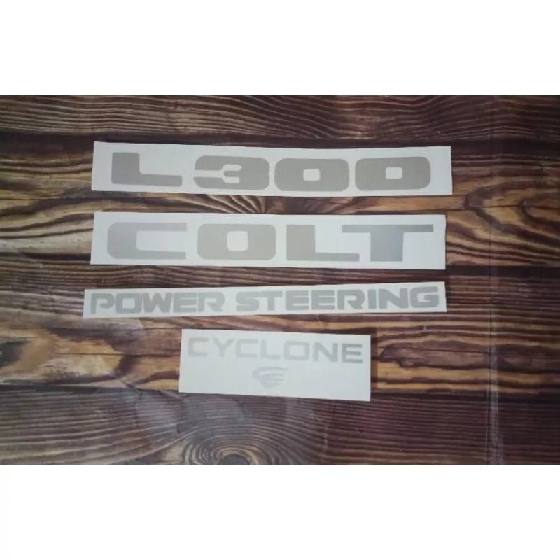 Jual Stiker Tulisan L300 colt power steering cyclone stiker l300 pickup ...