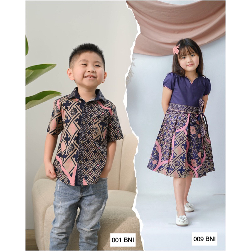 Jual Kemeja / Dress Batik Anak / Batik sekolah / Seragam Batik Anak BNI ...