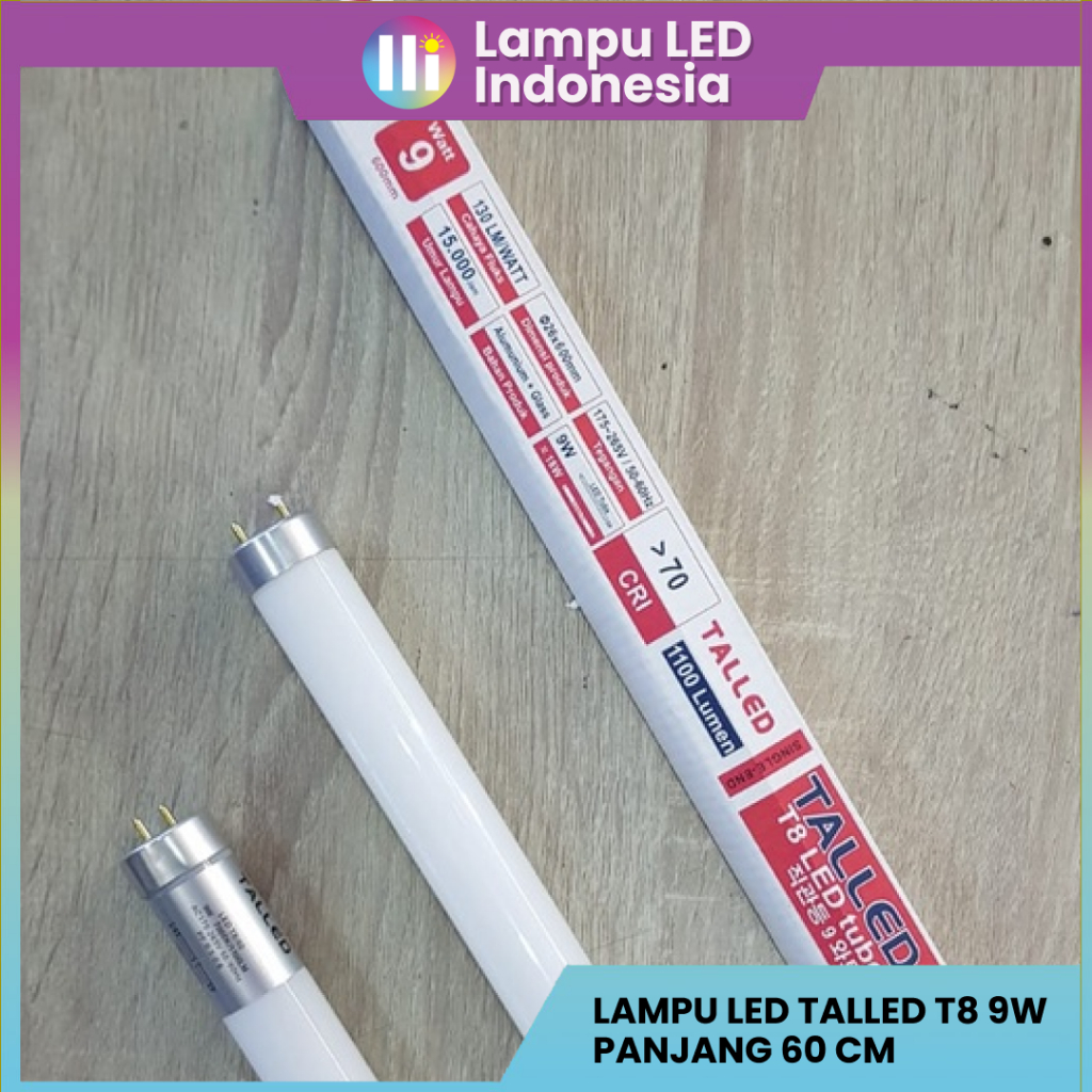 Jual Lampu LED Talled T8 9W panjang 60 CM 1100 L Garansi 6 Bulan ...