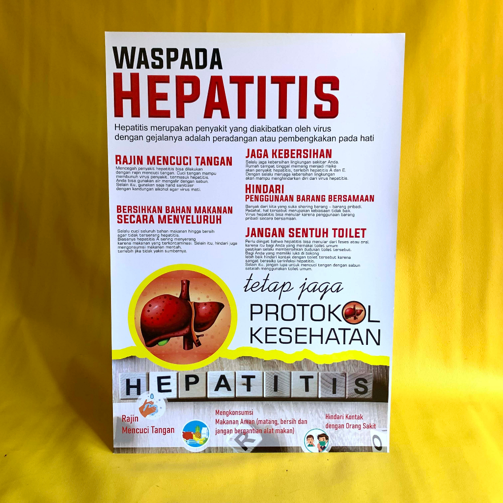 Jual Poster Penyakit | Poster Hepatitis | Poster Waspada Hepatitis ...