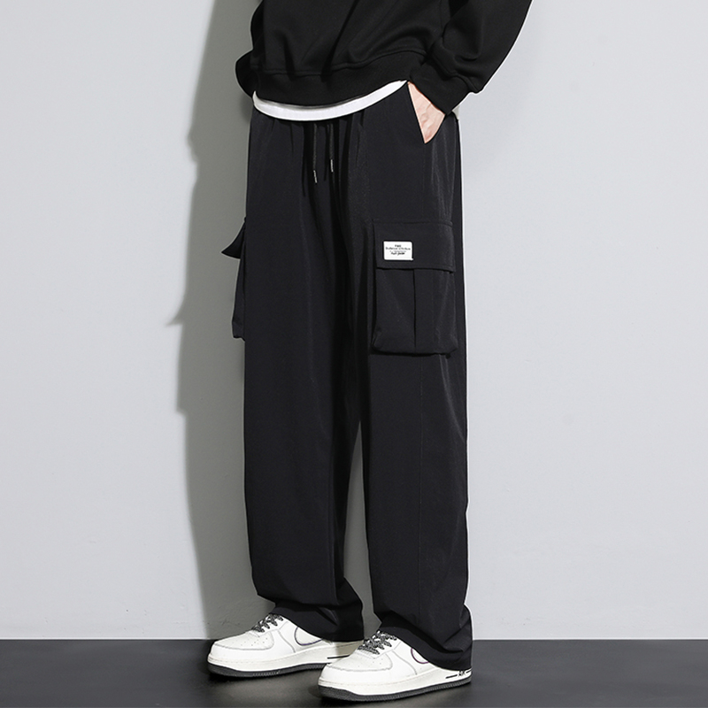 Jual Celana Cargo Panjang Pria hitam Dewasa Kargo Celana Jogger cowok Korean style Jumbo Celana ...