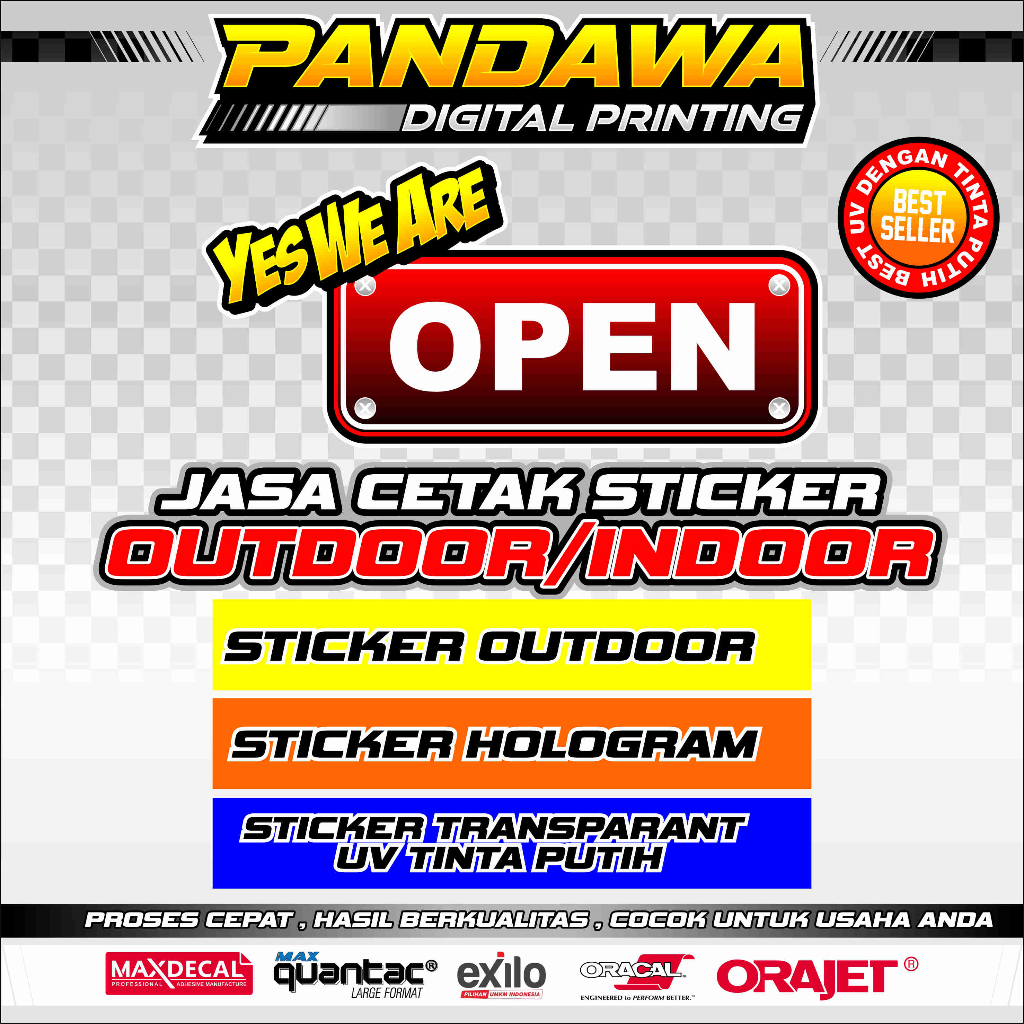 Jual STICKER METERAN INDOOR - STICKER METERAN HOLOGRAM - STICKER ...