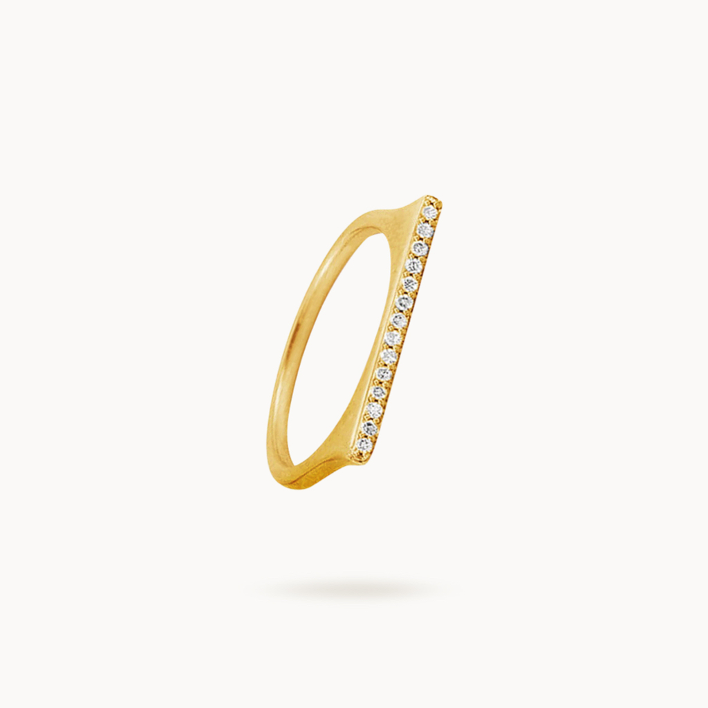 Jual ANDALL - Amy Line Stacker Ring [925 Sterling Silver with 18K Gold Aksesories Wanita ...