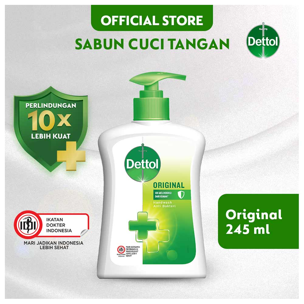 Jual Dettol Original Handwash Sabun Cuci Tangan 245ml | Shopee Indonesia