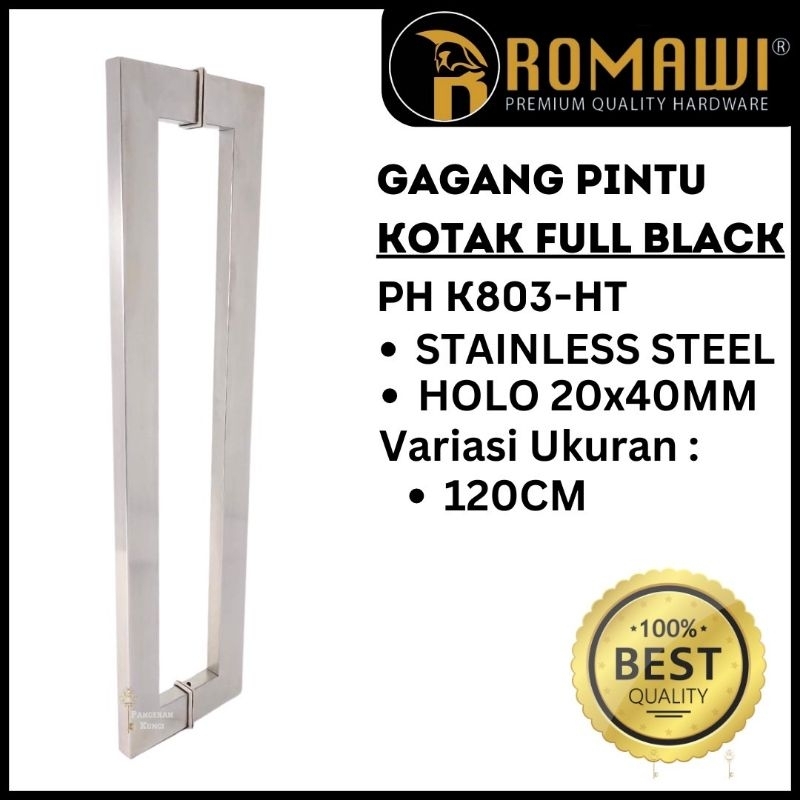 Jual PULL HANDLE GAGANG PINTU KACA KAYU STAINLESS BAUT TEMBUS K803 124CM DOFF | Shopee Indonesia