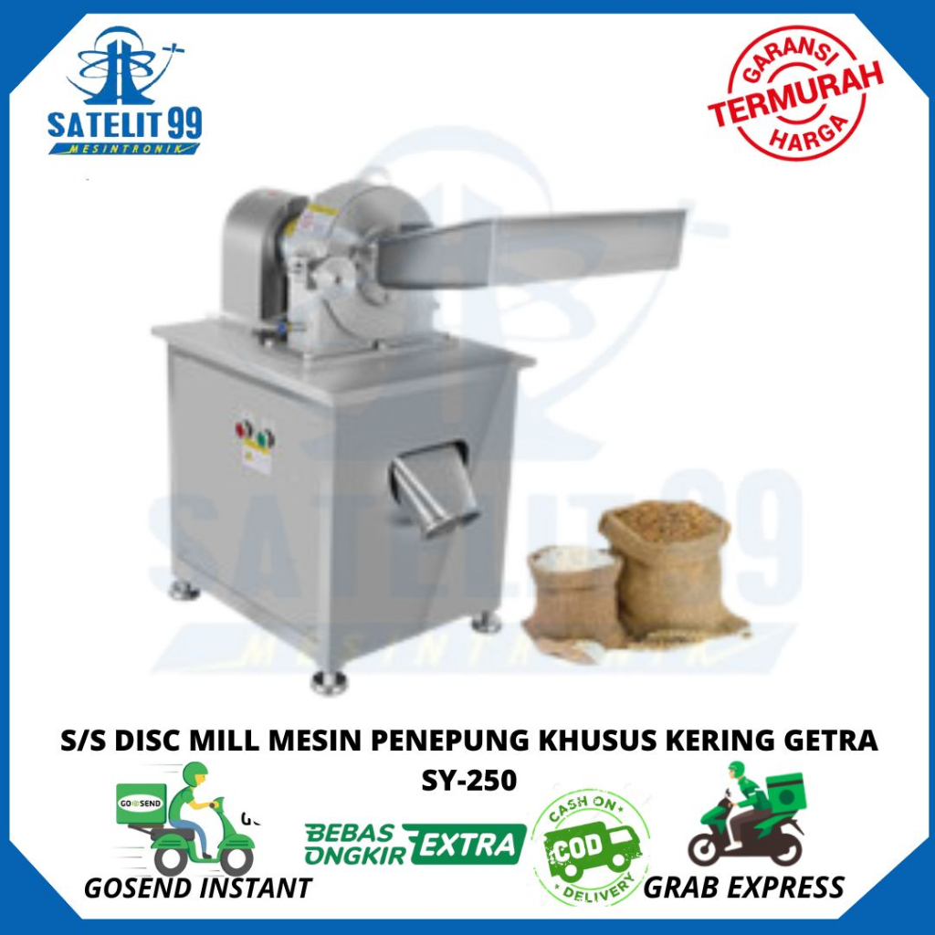 Jual S/S DISC MILL MESIN PENEPUNG KHUSUS KERING GETRA SY-250 | Shopee ...