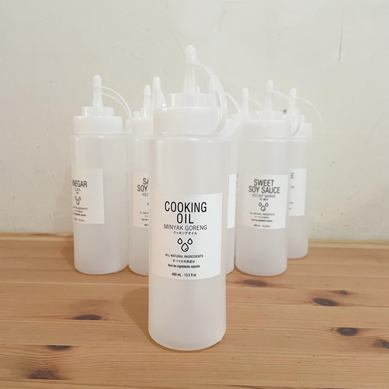 Jual [K1.0] Botol saus kecap plastik putih Aesthetic / Botol plastik ...