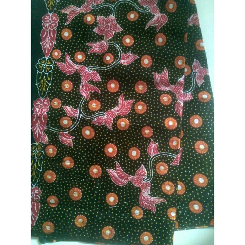 Jual Kain Batik Tulis Aseli Salem Brebesan Motif Lakar Titik Kuning ...