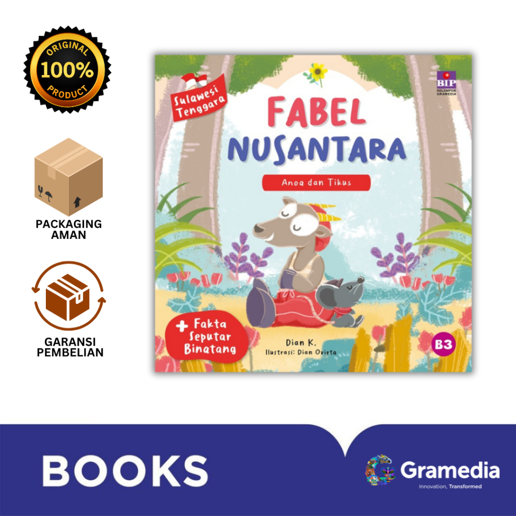 Jual Granedia Bali - Seri Fabel Nusantara Sulawesi Tenggara: Anoa Dan ...