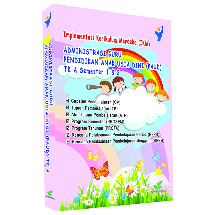 Jual (FREE CUSTOM COVER) BUKU PAUD TK A, PAUD TK B & BUKU INDUK REGISTER PAUD : PAKET BUKU ...