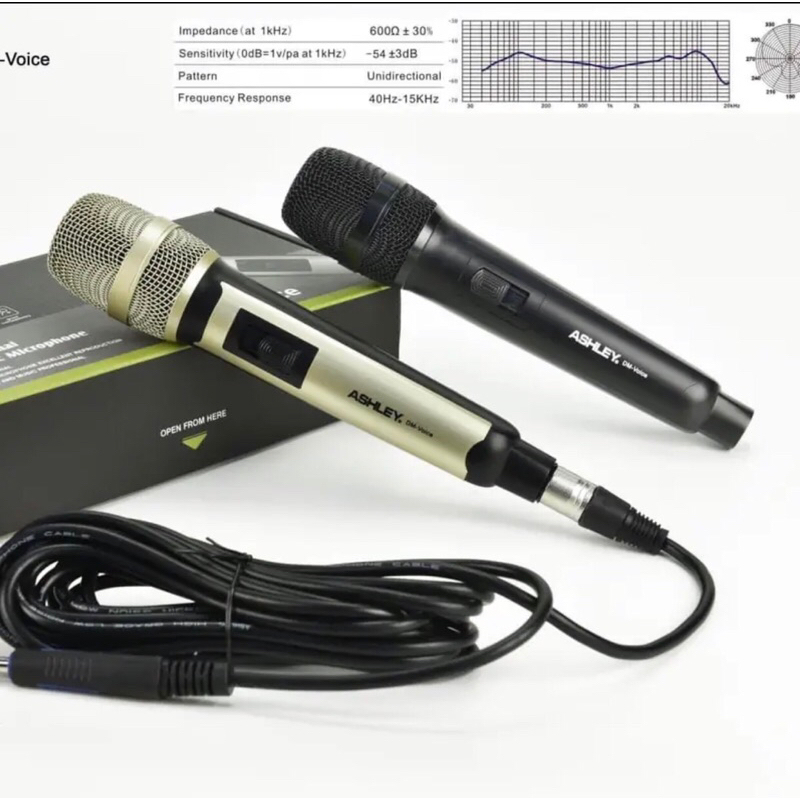 Jual Mic Kabel Ashley DM Voice Original produk terbaru ashley | Shopee ...