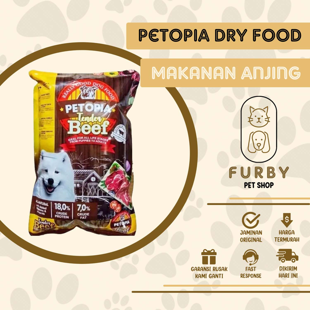 Jual PETOPIA Dry Dog Food 800GR / Makanan Kering Anjing Puppy | Shopee ...