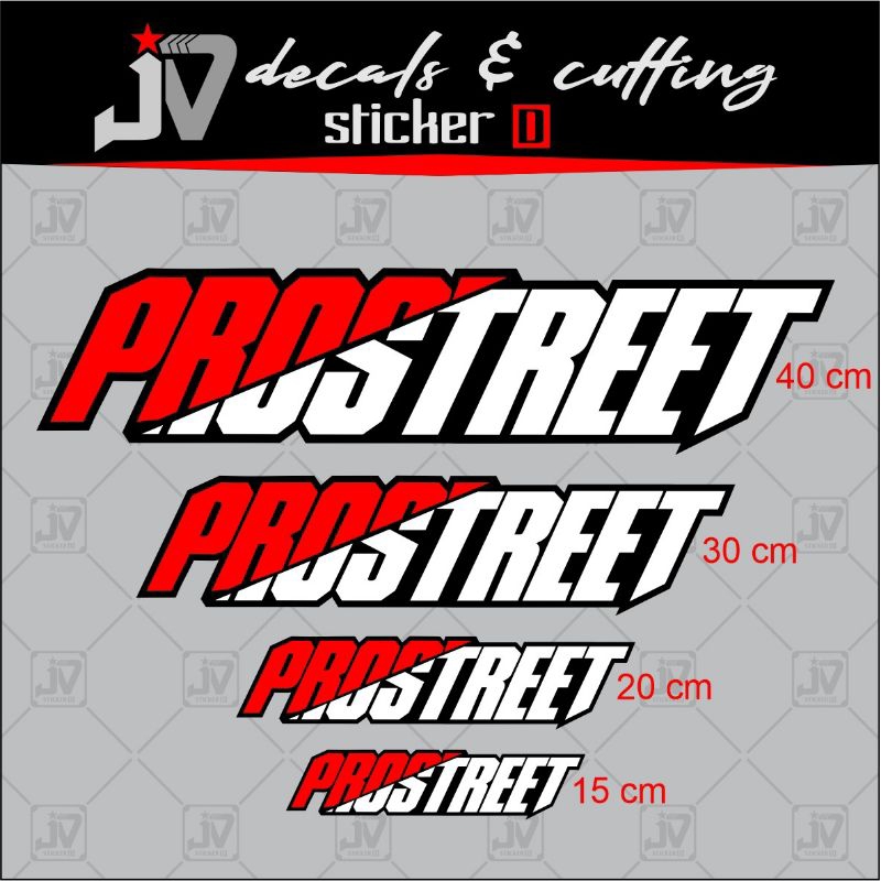 Jual STIKER PROSTREET CUTTING STIKER MOTOR LOGO STIKER MURAH | Shopee ...