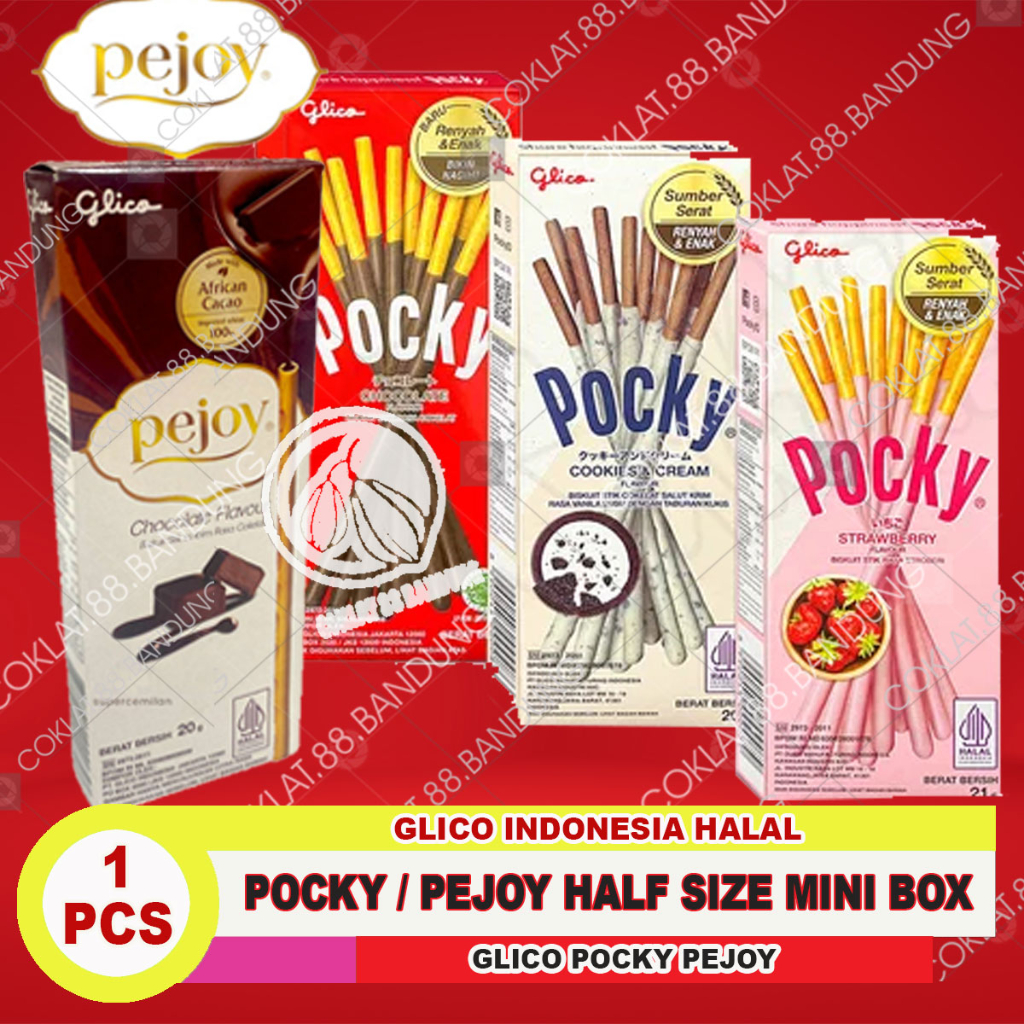 Jual POCKY MINI 1 BOX 22GR, GLICO POCKY PEJOY COKLAT 20 GR, POCKY HALF ...