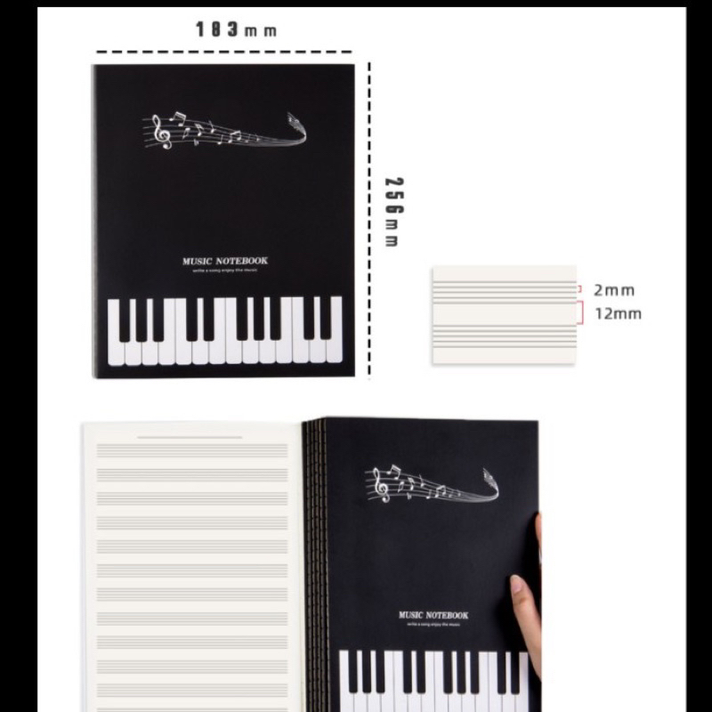 Jual (LV) buku musik not balok ,buku tulis not balok music ,buku ...