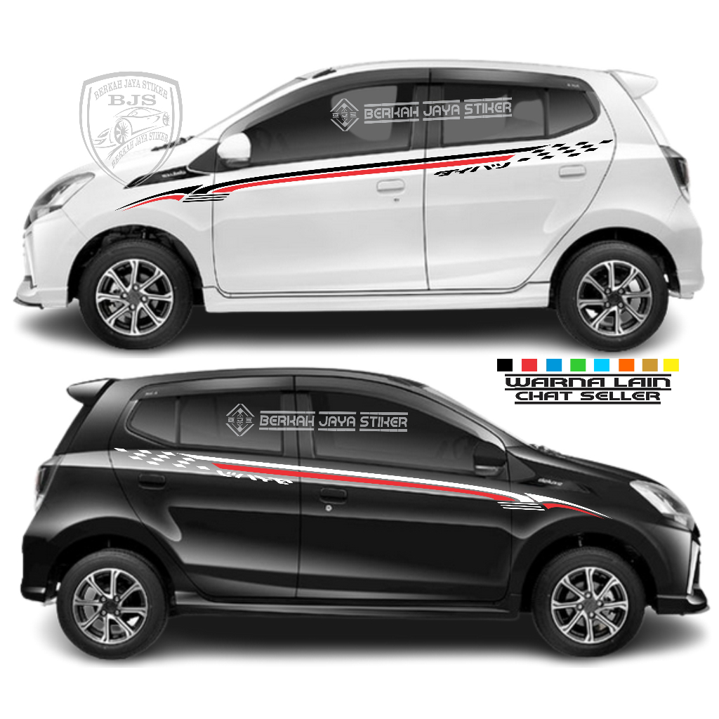 Jual Stiker mobil Ayla Toyota agya terbaru stiker cutting Agya Ayla ...