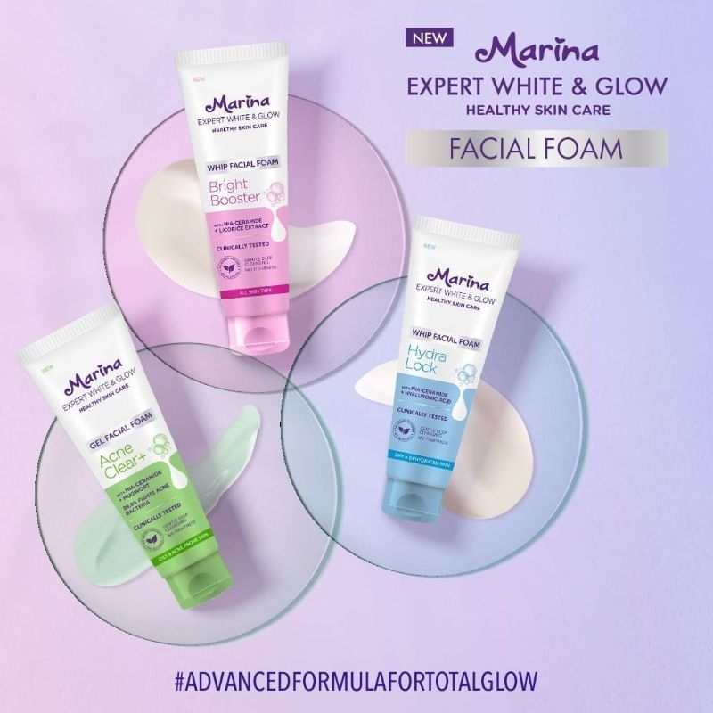 Jual [ COSMO ] Marina Facial Foam - Expert White & Glow Healthy Skin ...
