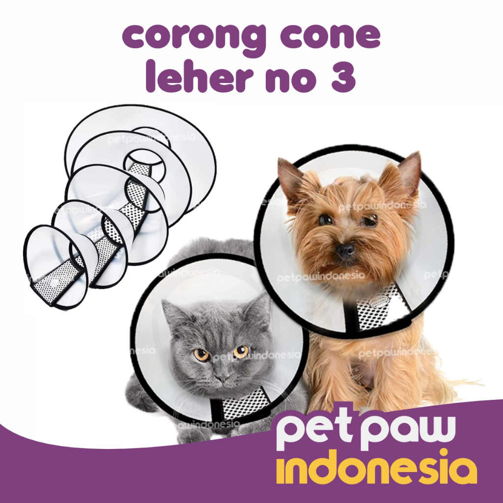 Jual Corong Collar Pelindung Leher Anjing Kucing Kelinci Nomor 3 ...