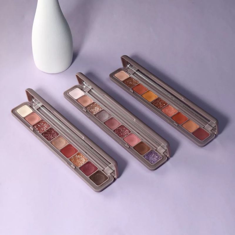 Jual lamiela eyeshadow pallet 9 warna matte dan gliter | Shopee Indonesia