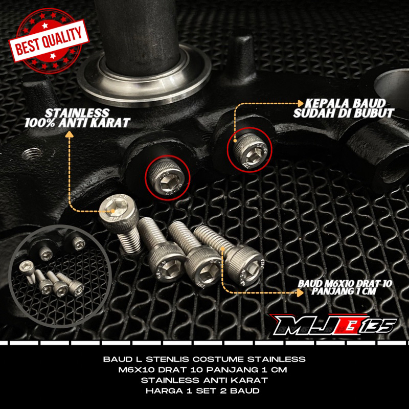 Jual BAUT BAUD L STENLIS STAINLIS SEGITIGA BAWAH TENGAH RXKING STENLIS ...