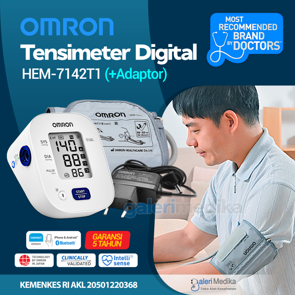 Jual Tensimeter Digital Akurat Omron HEM 7120 / HEM-7120 / HEM7120 ...