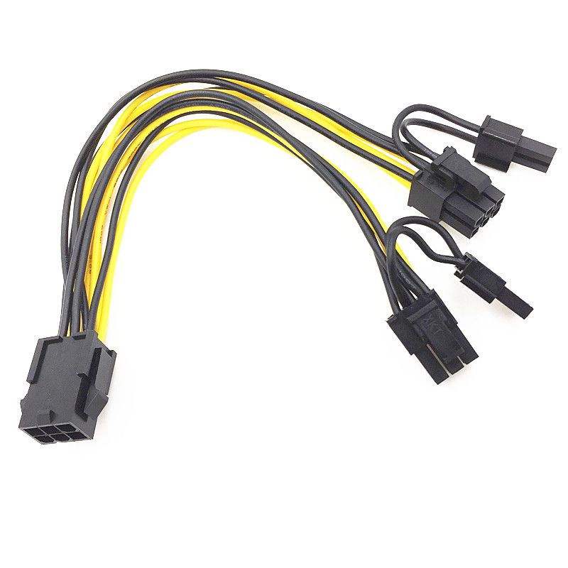 Jual KABEL SPLITTER 6 PIN TO DUAL 6+2 PIN ( 8 PIN ) KABEL PCIE SPLITTER ...