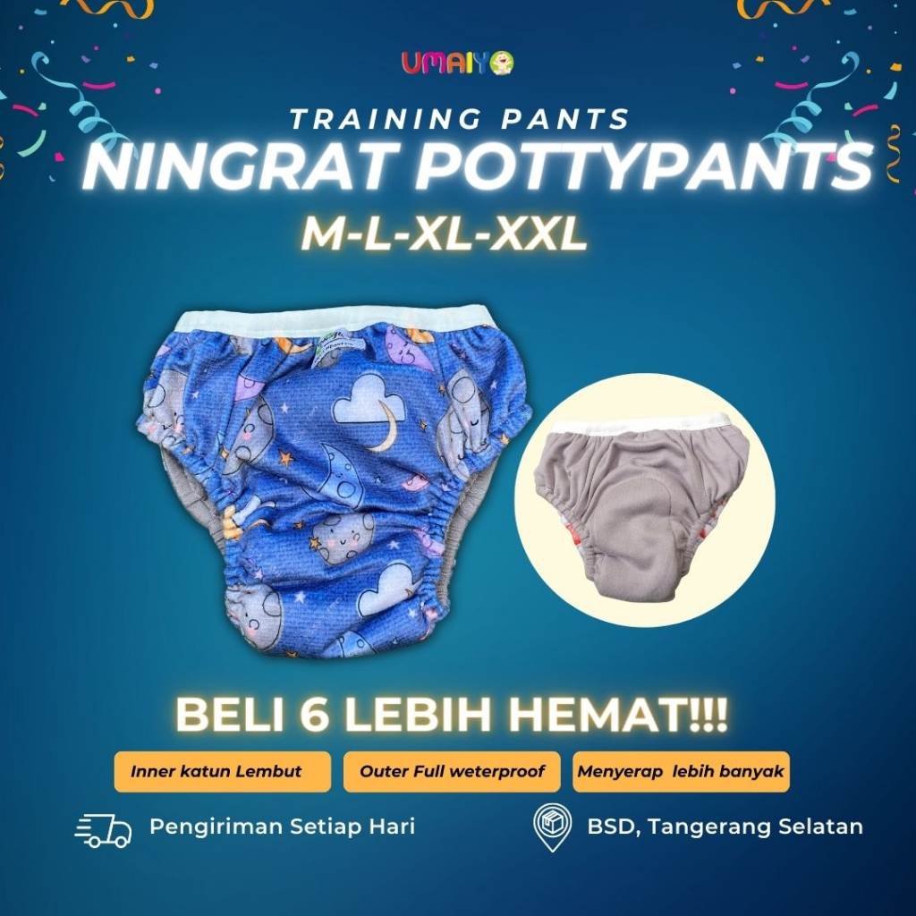 Jual Ningrat Potty pant minky Training pants Celana latihan belajar ...
