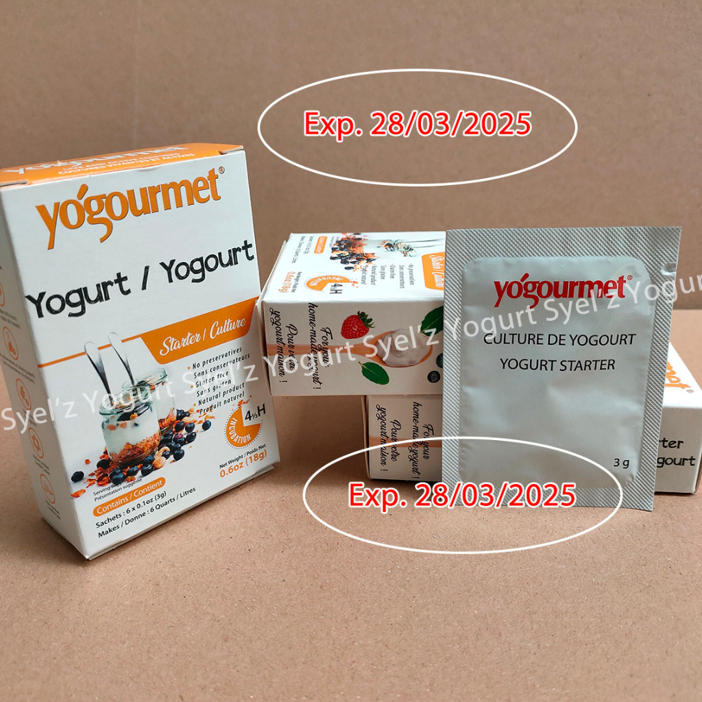 Jual Bibit Yogurt (1 sachet @ 3g) - Yogourmet Yogurt Starter Made in ...