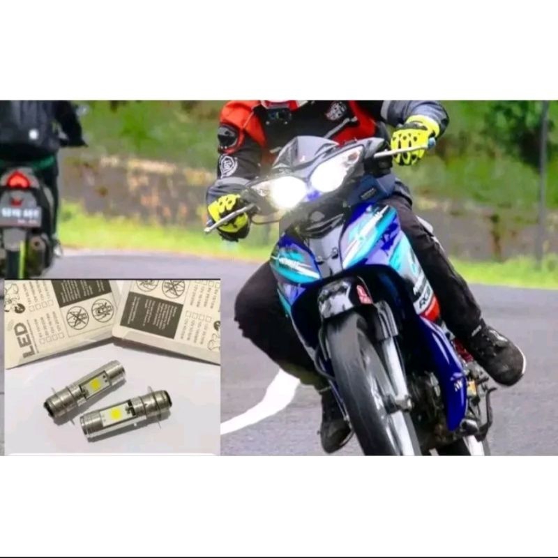 Jual Lampu depan motor led nyala putih pnp jupiter z lama z burhan z1 ...