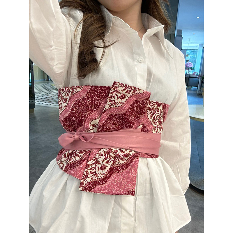 Jual [ARMEÉ.CO] OBI belt fashion wanita / obi belt batik bahan / ikat ...