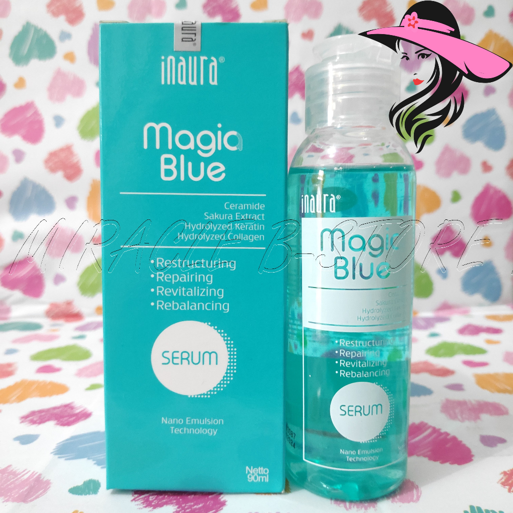 Jual INAURA MAGIC BLUE SERUM 90 ML MAGIA RAMBUT PROSES KIMIA HAIR COLOR ...